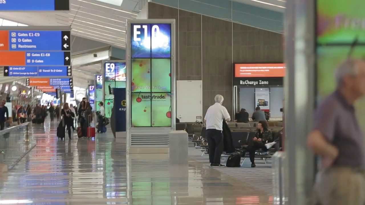 McCarran International Airport: FWi Digital Signage Case Study - YouTube