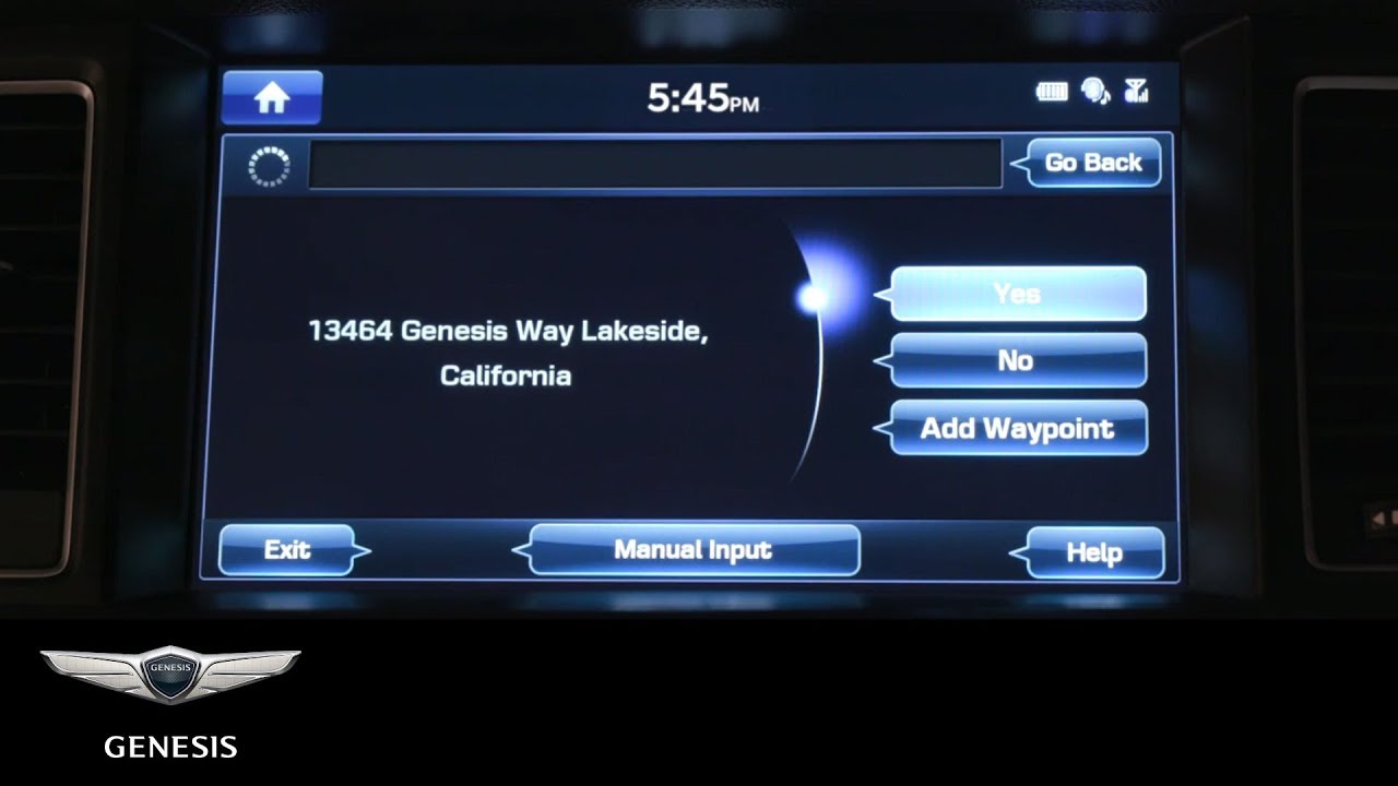 How to Enter a Destination Using Voice Command | Genesis G80 | Genesis ...