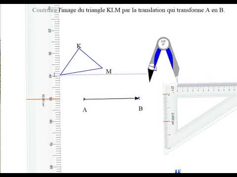 Translation d un triangle - YouTube