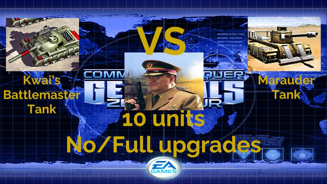 Command and Conquer Generals ZeroHour 10 Kwai's Battlemaster Tanks VS ...