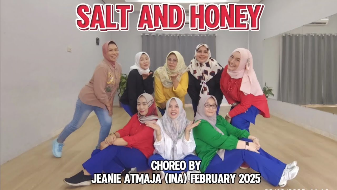 SALT AND HONEY Line Dance ll Jeanie Atmaja (INA) February 2025 ll ...
