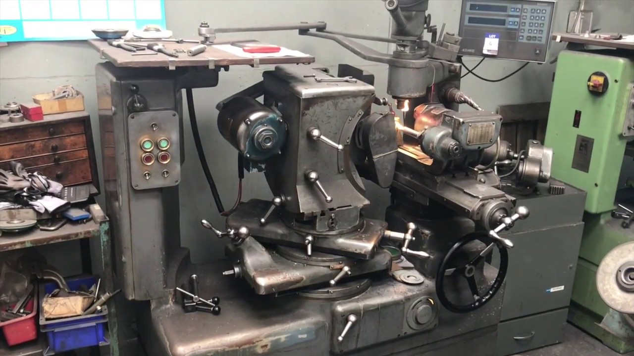 Wickman OPG Optical Profile Grinder - YouTube