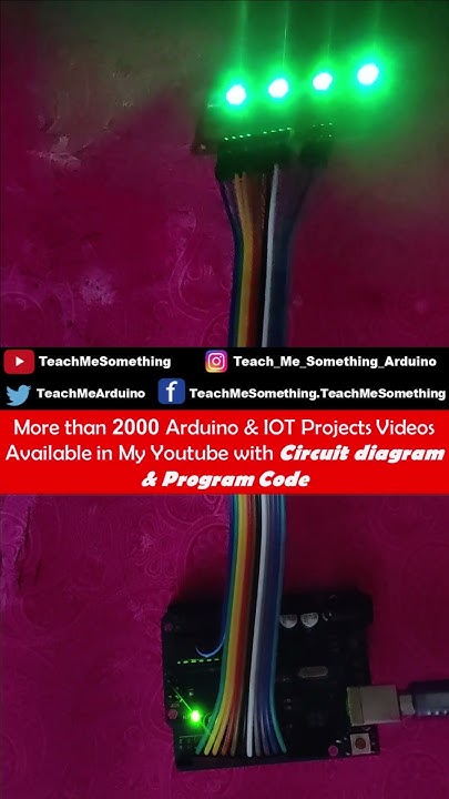 Rgb Led Arduino Led Chasing 8 Rgb Led Module Arduino Program Teach Me Something Youtube