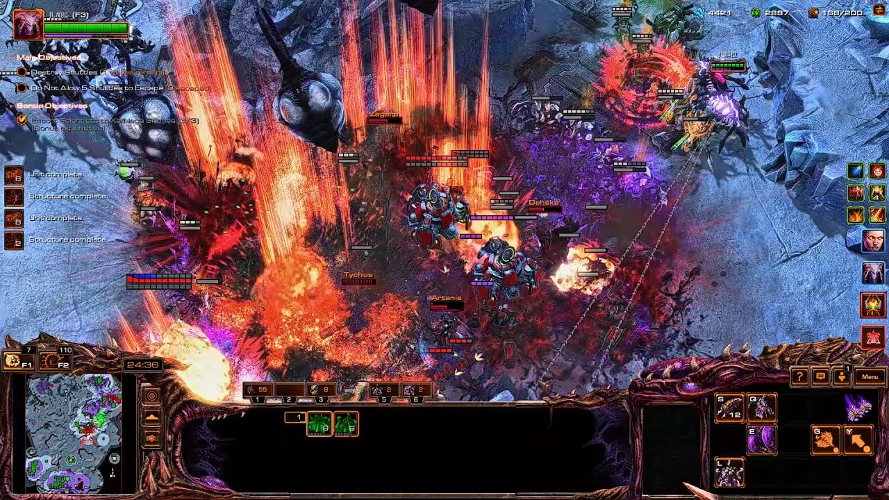 SC2 Super Commander Co-Op Void Launch Zagara Custom Mutation Solo ...