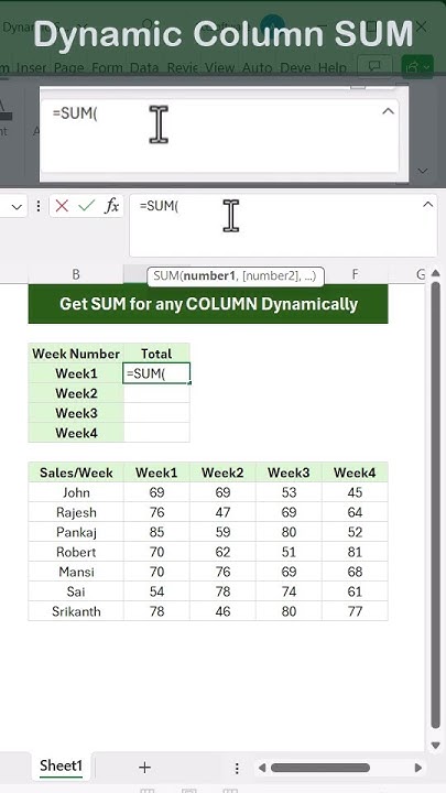 Don T Sum In Excel‼️instead Use Amazing Function Shorts Exceltips Exceltricks Youtube