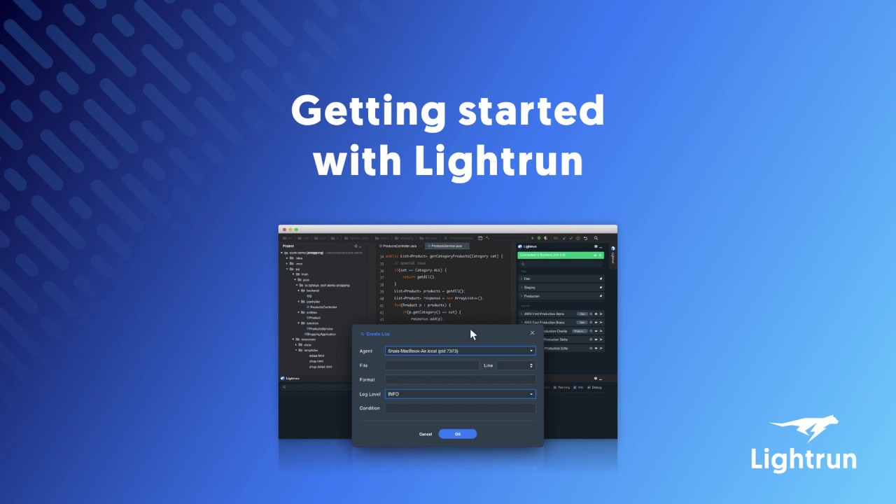 Lightrun Demo Get Started With Lightrun Youtube
