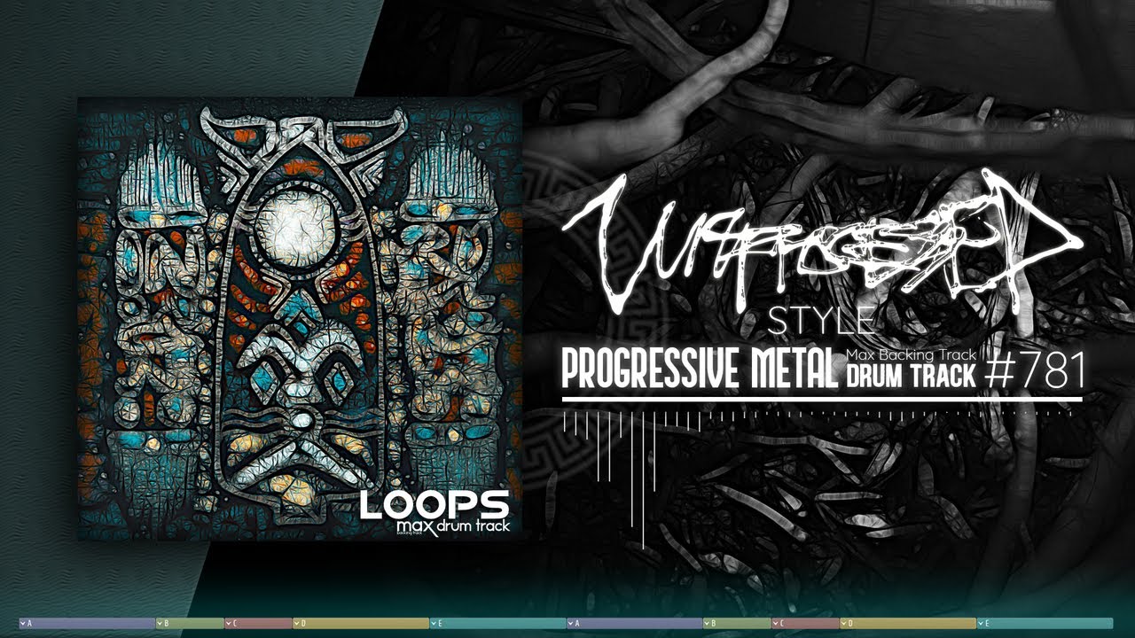 Progressive Metal Drum Track / Unprocessed Style / 130 bpm - YouTube