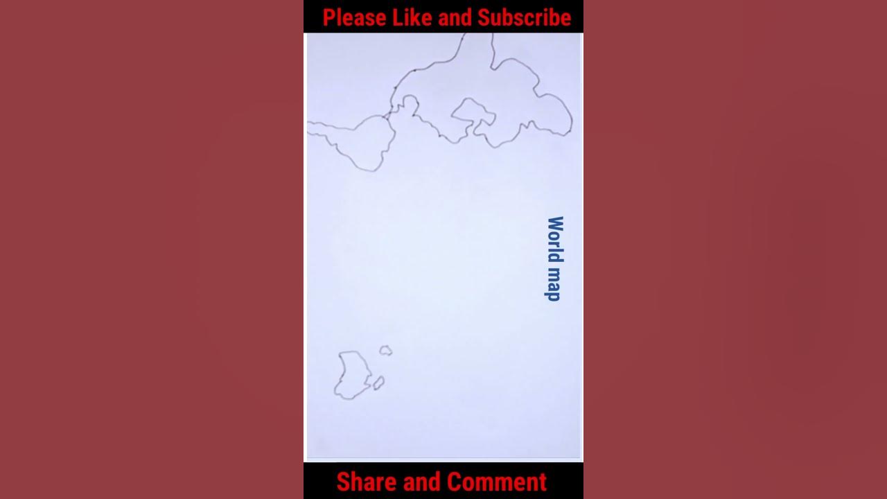 How to draw world map easily ?🌍🌍 - YouTube