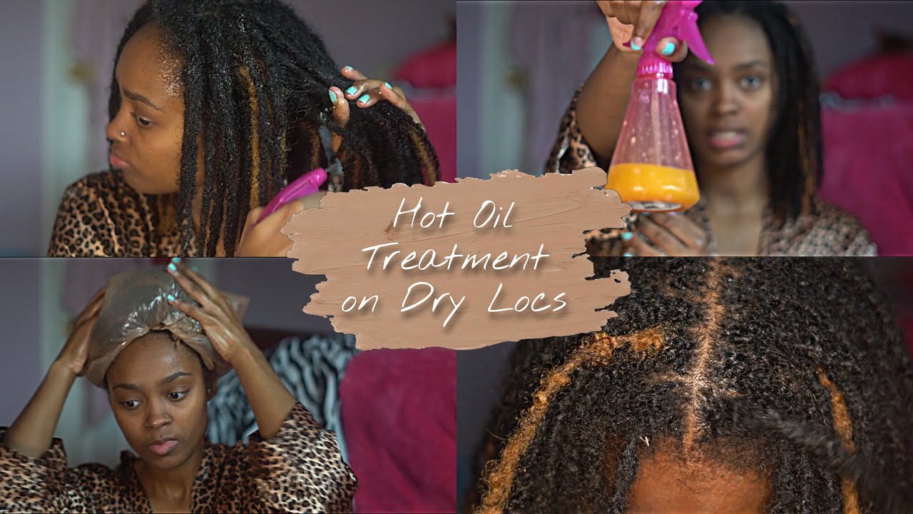 FIRST HOT OIL TREATMENT ON LOCS *AMAZING RESULTS!!* - YouTube