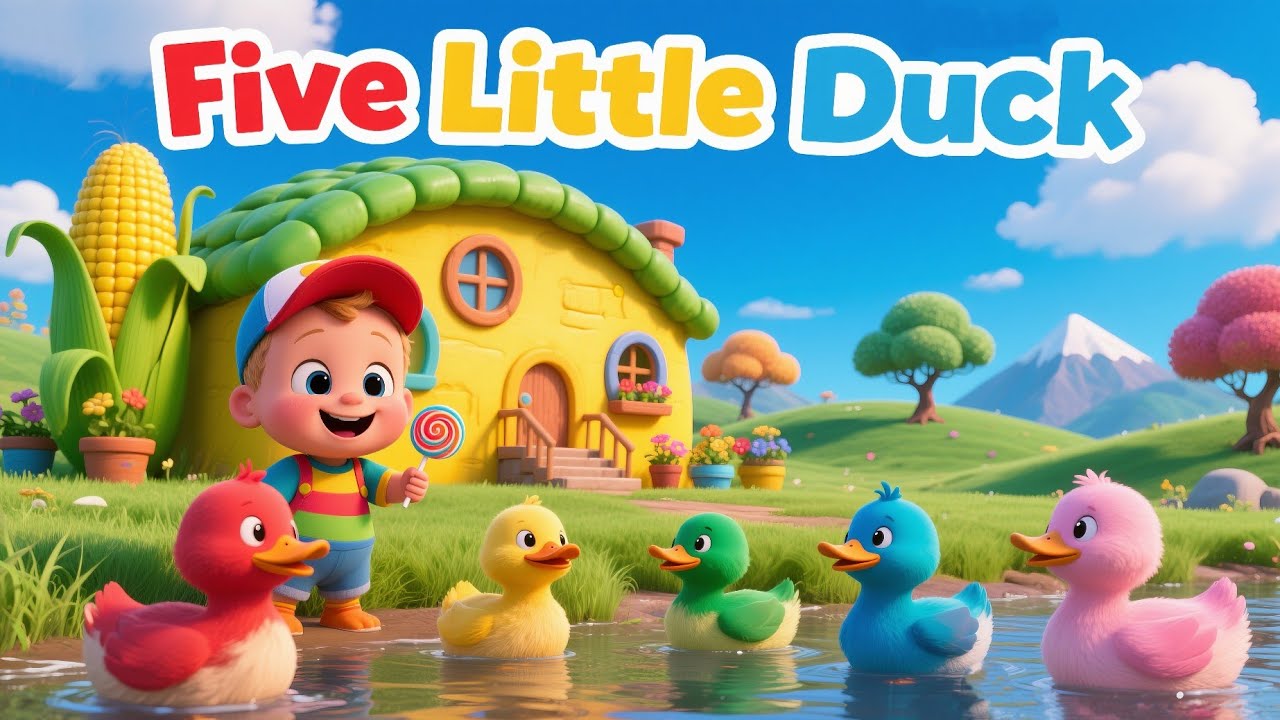 FIVE LITTLE DUCKS - Nursery Rhymes & Kids Songs | Baby Toys - YouTube