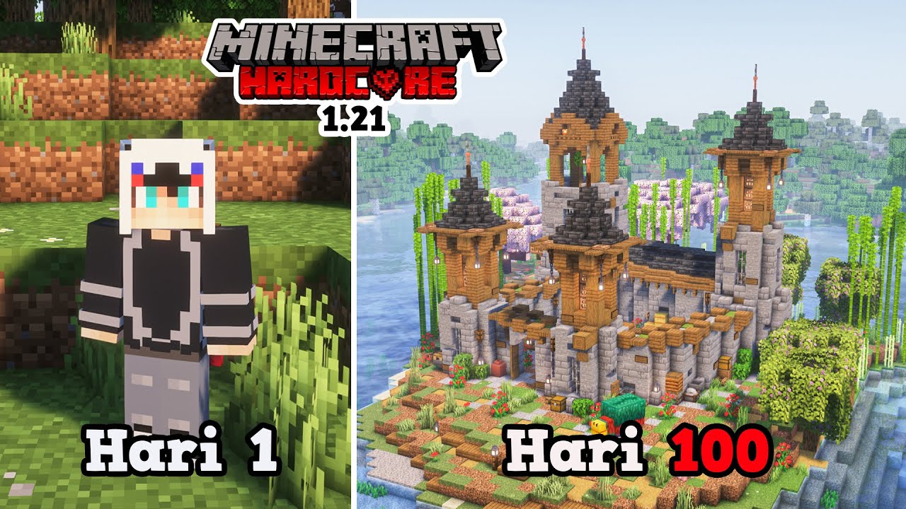 100 Hari di Minecraft Hardcore 1.21 - YouTube