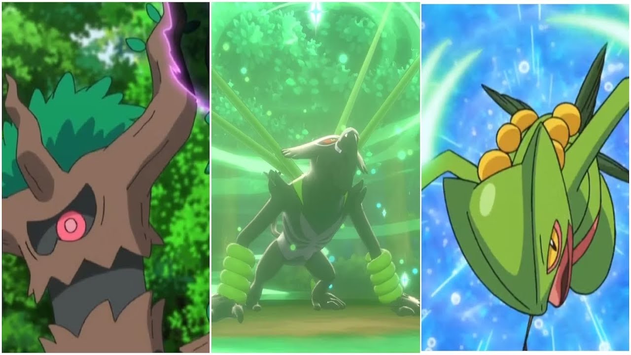 모든 풀타입 기술을 알아보자 Grass Type Moves in Pokemon - YouTube