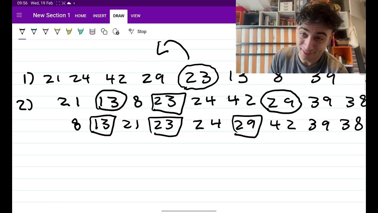 Quick sort Algorithm A-level Further Maths Decision - YouTube