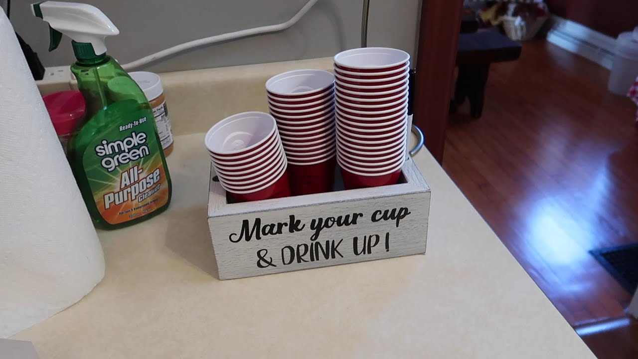 Double Solo Disposable Cup Holder with Marker Slot Mark Your Cup and ...