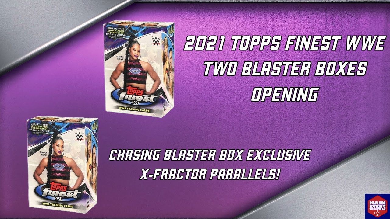 2021 Topps Finest WWE Two Blaster Boxes Opening - YouTube