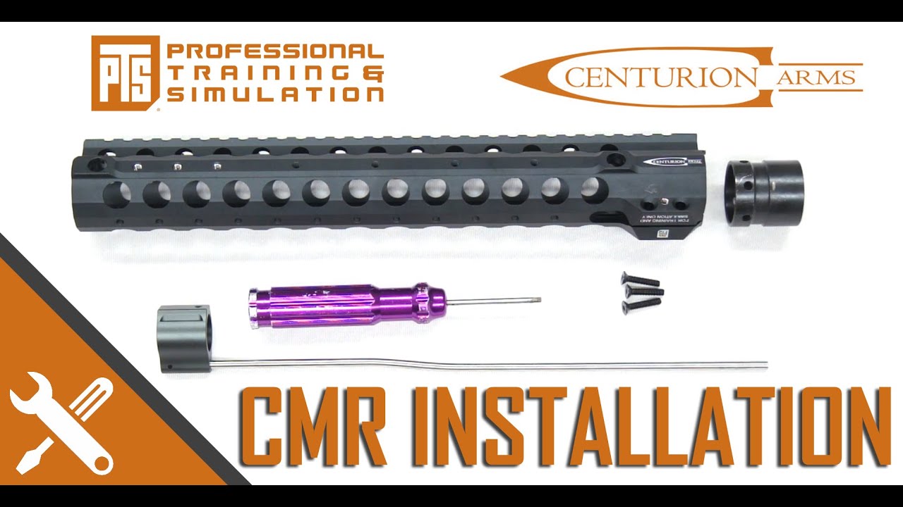 PTS CENTURION ARMS CMR RAIL INSTALLATION - YouTube