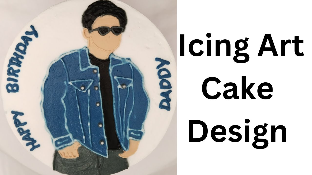 How To Make Icing Art Cake Design With Human Figure? - YouTube