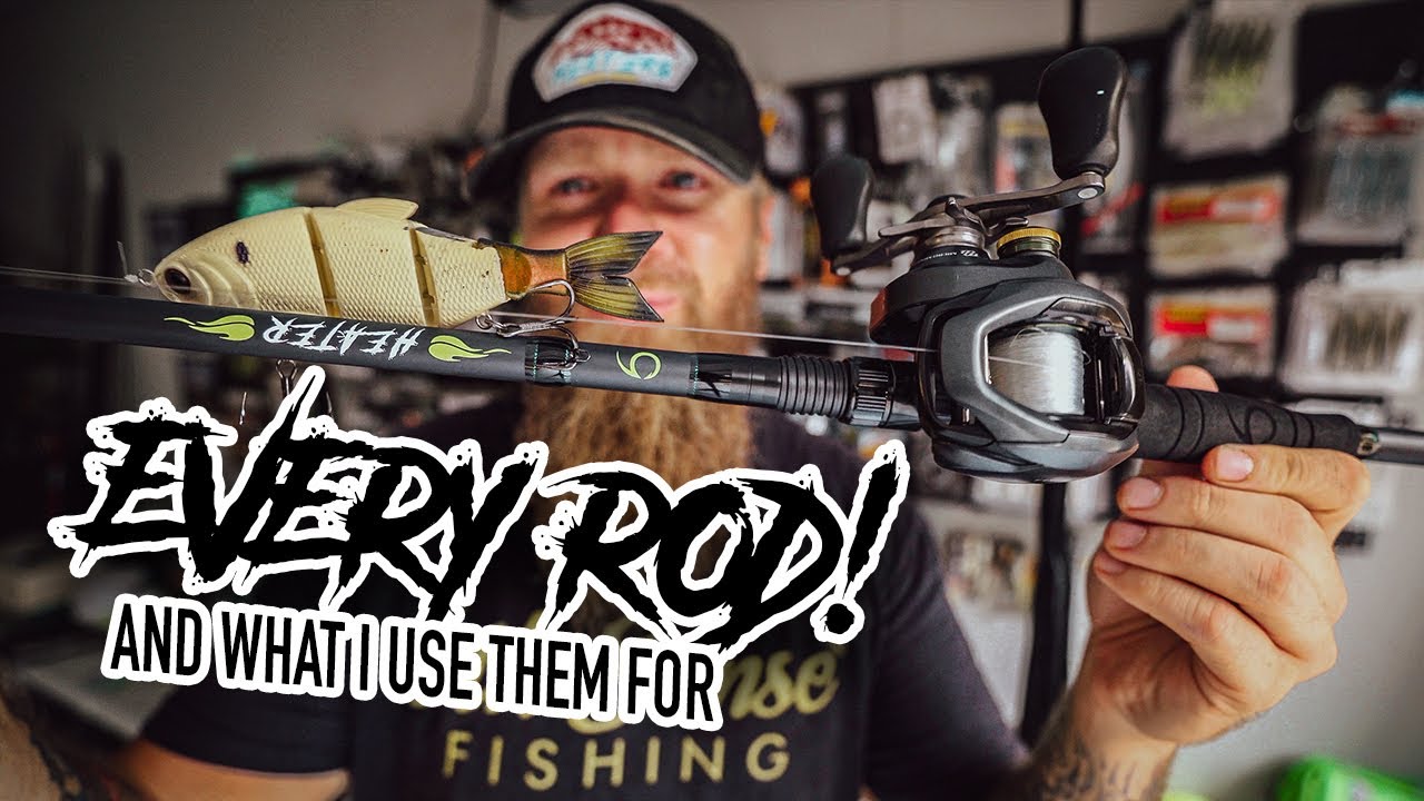 Full Fishing Rod Breakdown, Big Swimbait to Finesse + Giving Away $1200 ...