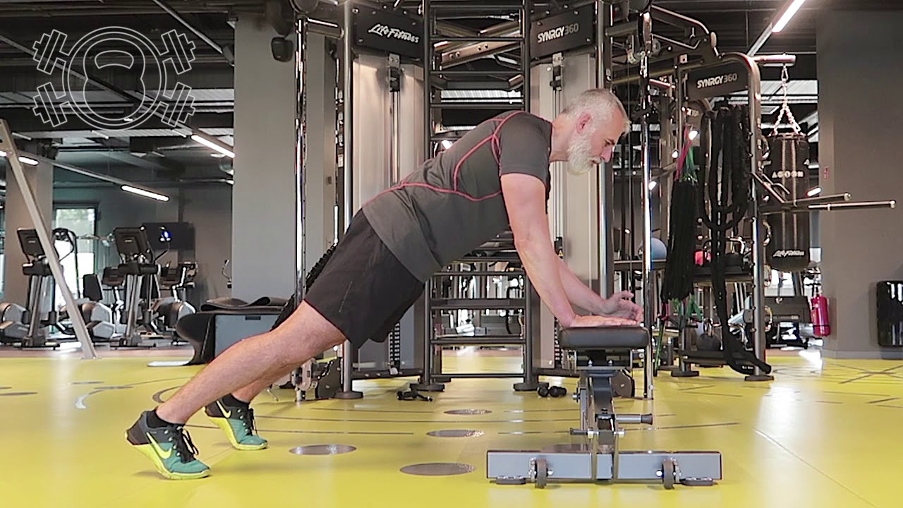 Bench Plank Step Up - YouTube