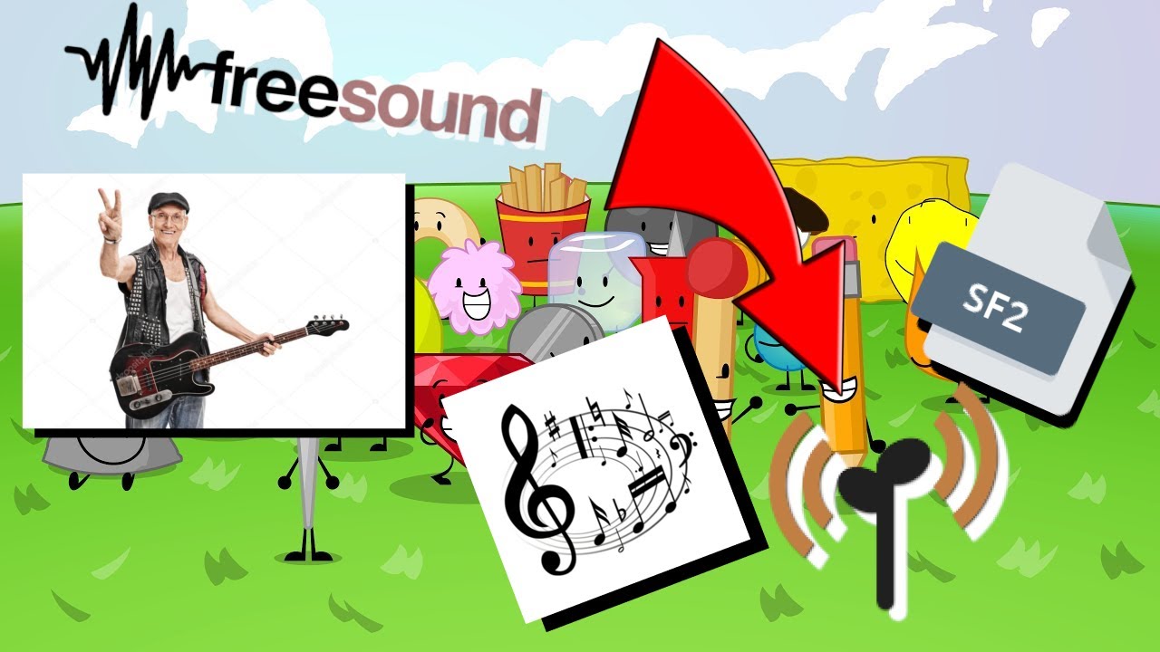 BFDI Intro Soundfont (bass 8ths sample) - YouTube