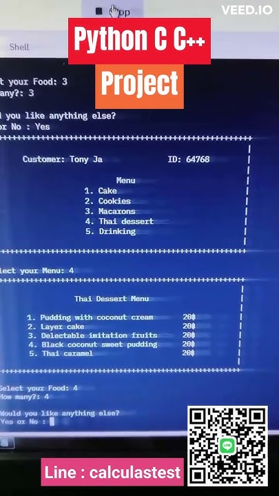 Python Project - Restaurant Coding - YouTube