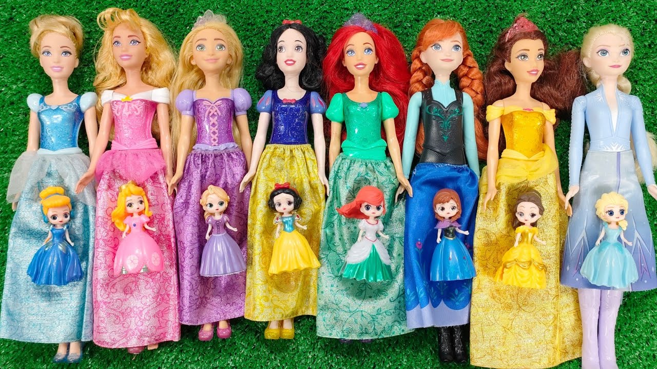 Elsa Doll Dress Transformation ~ DIY Miniature Ideas for Barbie~ Wig ...