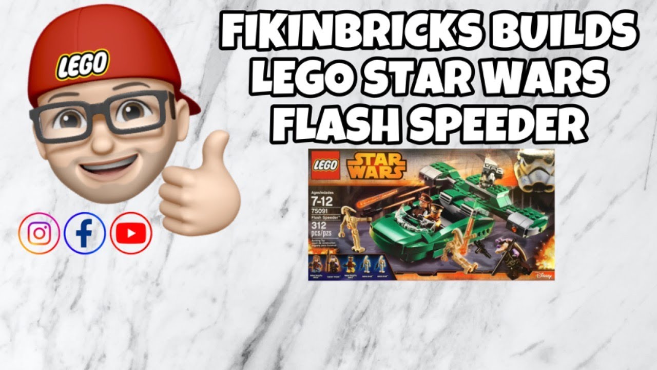 LEGO STAR WARS FLASH SPEEDER LIVE BUILD #Lego #Starwars - YouTube