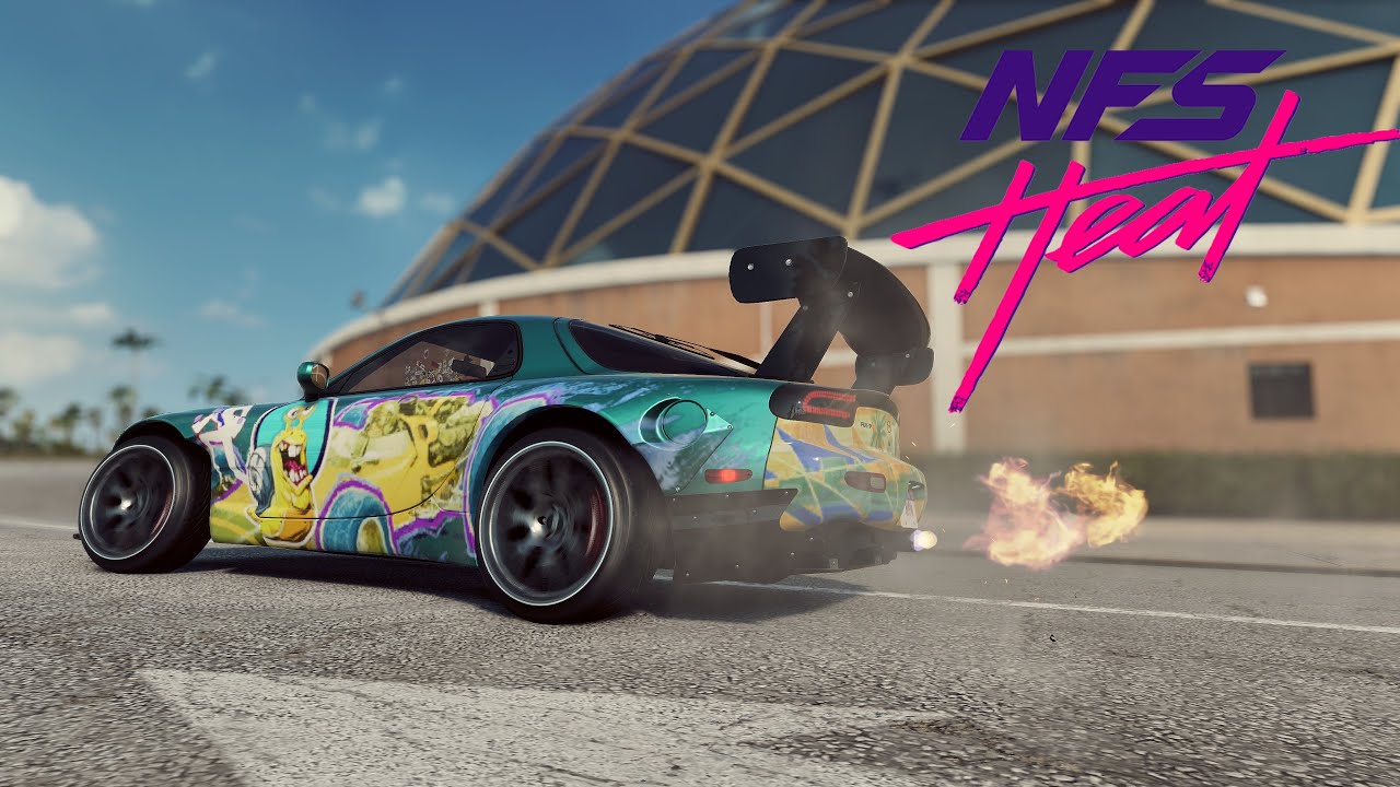 NFS The Heat - Beating my own record on a drift zone - YouTube