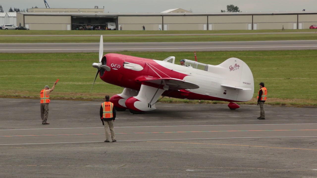 Gee Bee Air Racer Startup - Paine Field Everett WA - YouTube