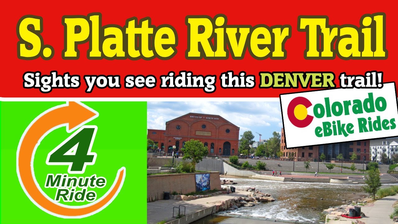 EBike ride Denver's S. Platte River Trail to Confluence park - YouTube