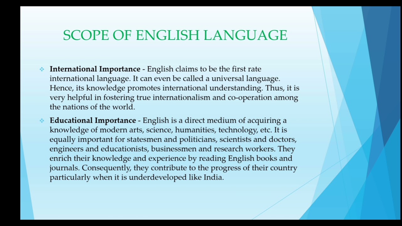 Nature And Scope Of English Language YouTube Nature And Scope Of English Language YouTube