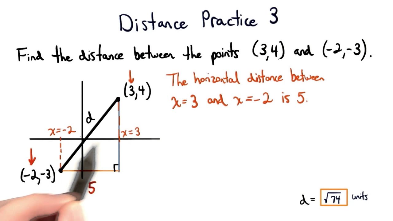 Distance Practice 3 - Visualizing Algebra - YouTube