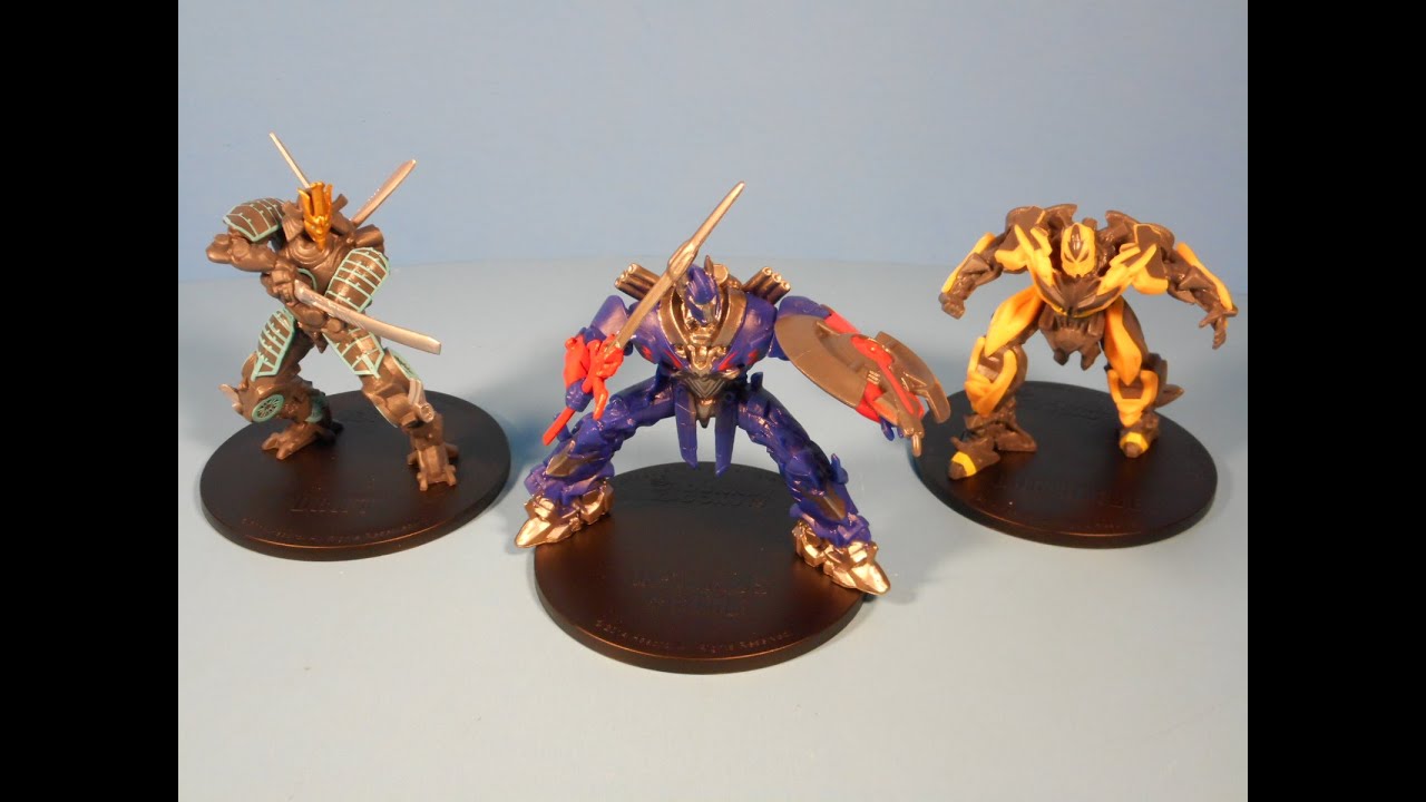 2014 TRANSFORMERS 4 DUNKIN' DONUTS SET OF 3 MINI FIGURE CUP TOPPER'S ...
