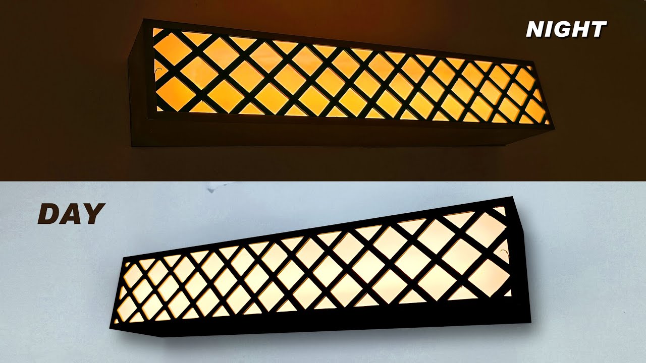 Making Amazing Wall Hanging Fancy Light at Home | Low Cost Fancy Light ...