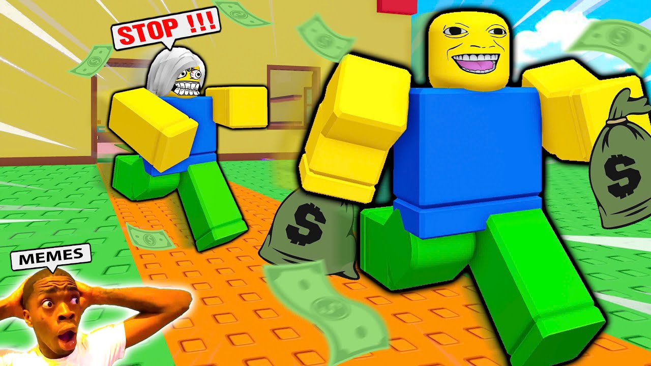 ROBLOX Need More Money Funny Moments (MEMES) | Bacon Strong in Roblox ...