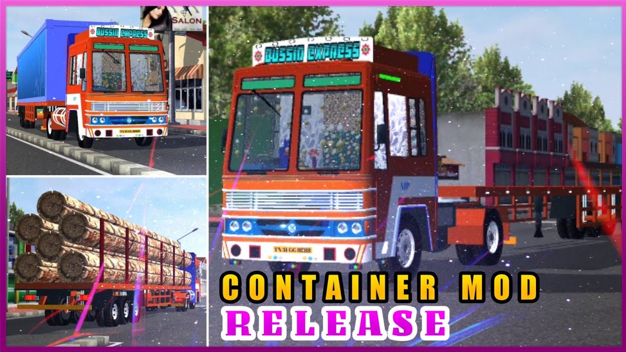 GOWTHAM GAMING CONTAINER MOD || RELEASE || TN LORRY CONTAINER MOD - YouTube