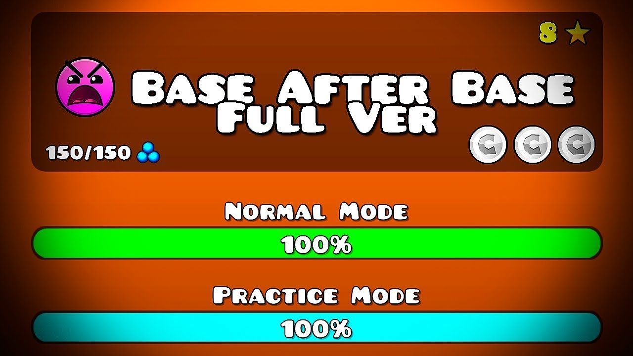 Base After Base Full Version 100% 3 Coins | Geometry Dash - YouTube
