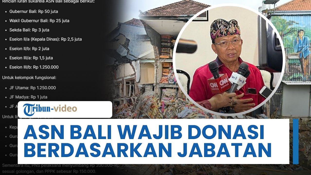 Viral ASN di Bali Diminta Donasi Berdasarkan Jabatan untuk Korban ...