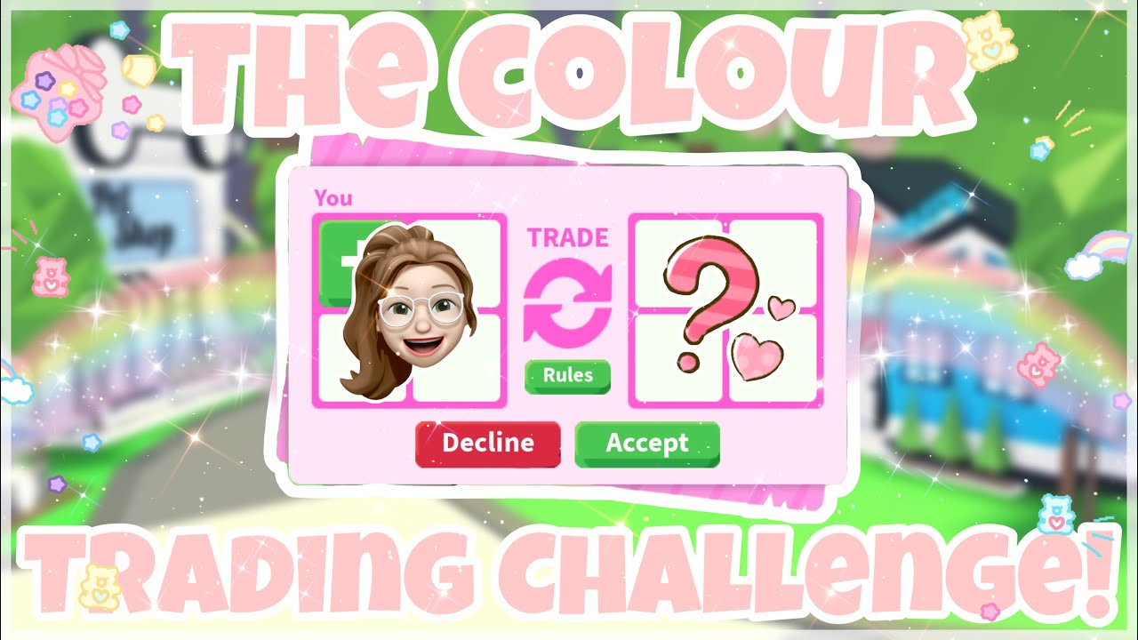 🌈LET’S DO THE COLOUR TRADING CHALLENGE IN ADOPT ME!🌈 - YouTube