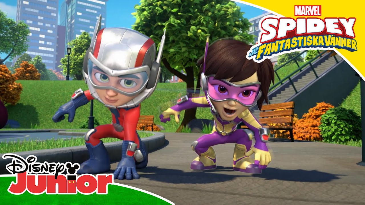 Träffa Ant- Man och Wasp | Spidey och hans fantastiska vänner | Disney ...