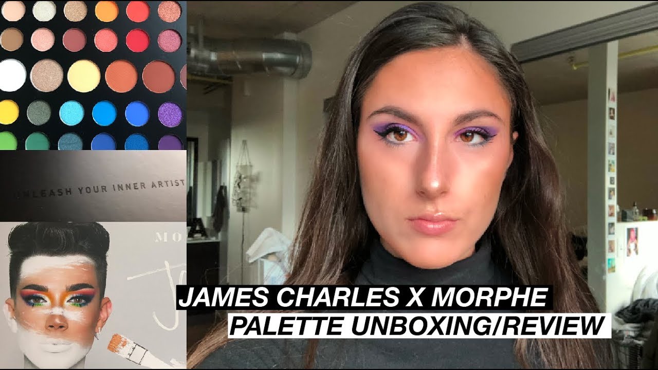 JAMES CHARLES PALETTE UNBOXING/REVIEW - YouTube