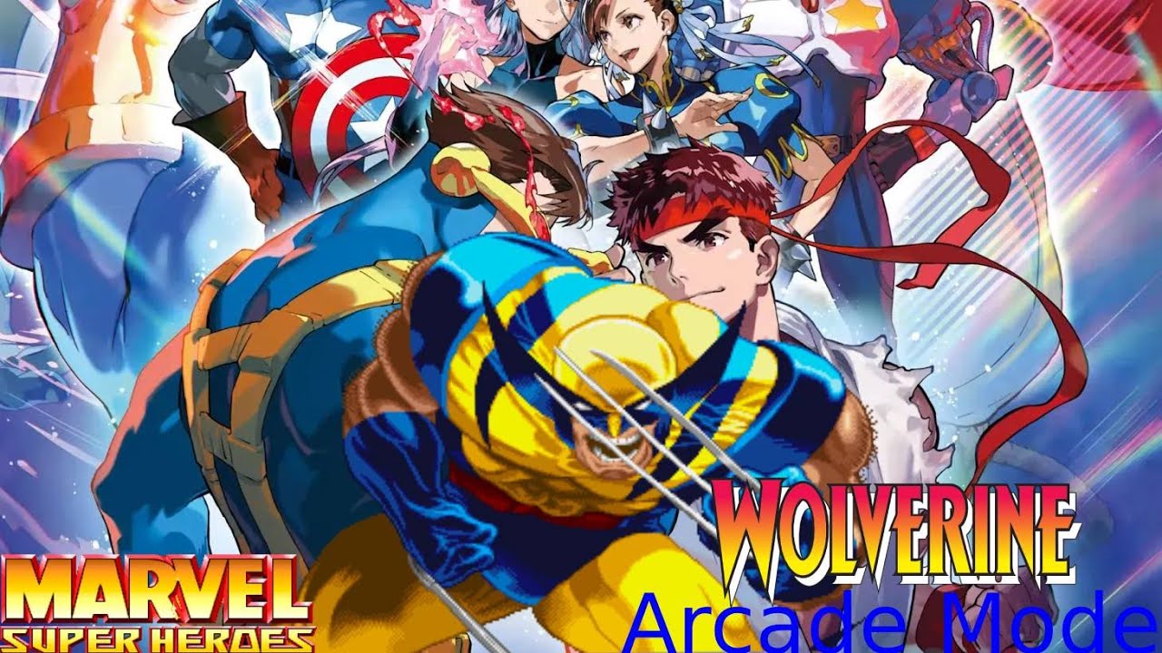 Marvel Super Heroes Wolverine Arcade Mode MVC Fighting Collection ...