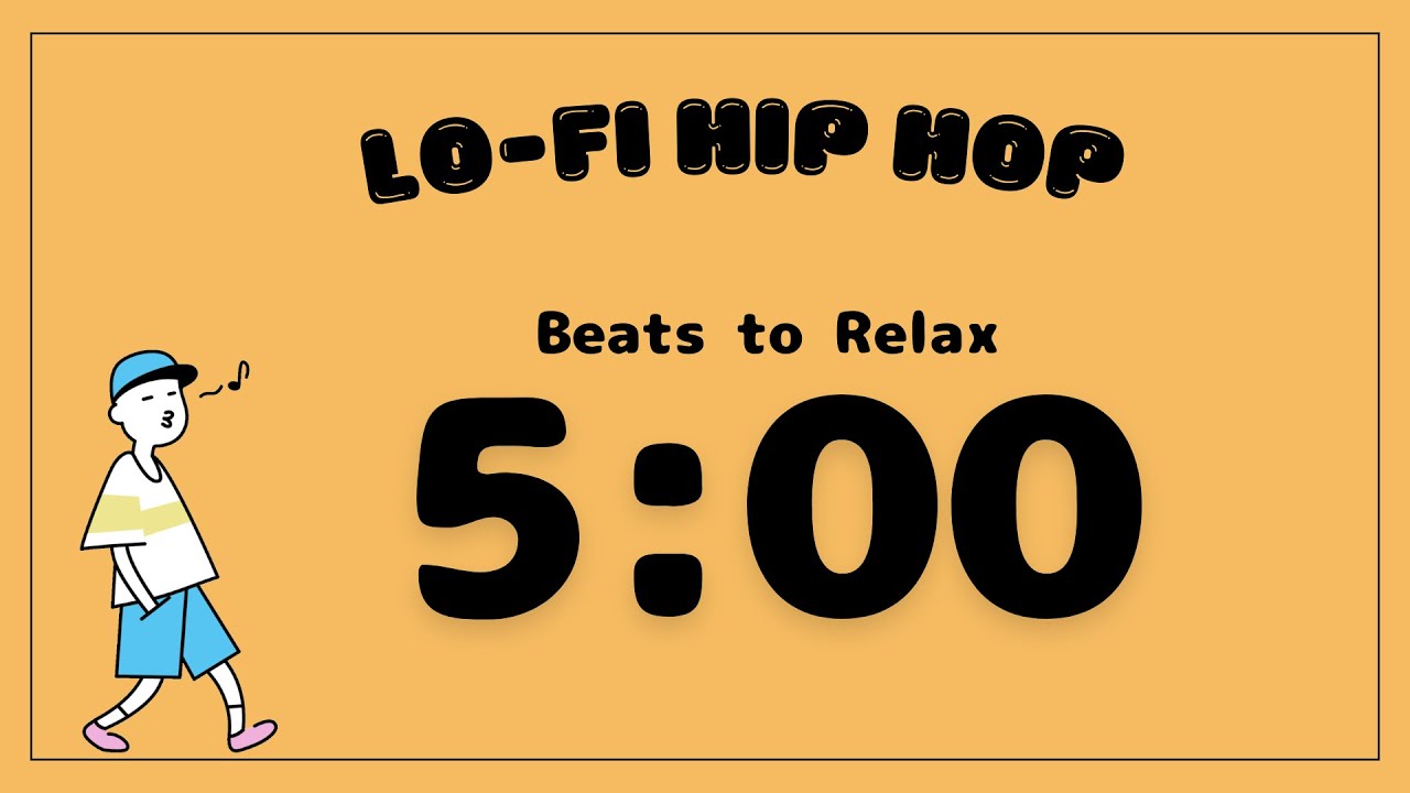 [ 5-minute countdown timer with lofi music ] 5分リフレッシュ用 カウントダウン タイマー ...