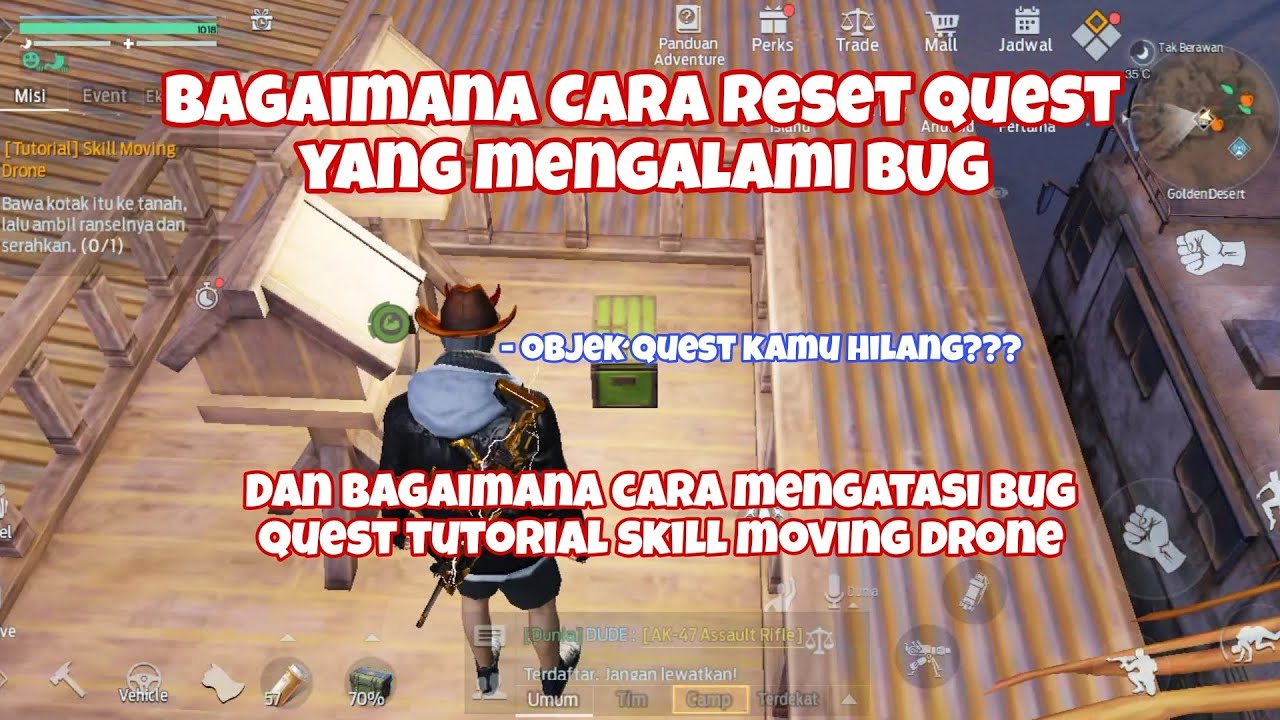BAGAIMANA CARA RESET QUEST YANG MENGALAMI BUG DAN TUTORIAL SKILL MOVING ...