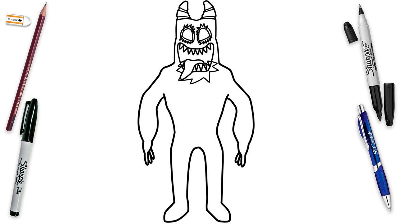 How To Draw Evil Flumbo Easy Step By Step | Garten Of BanBan Art Lesson ...