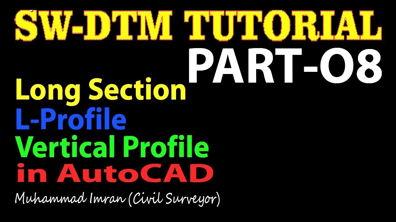 How to Draw Long Section in AutoCAD | SW-DTM | PART 08 - YouTube