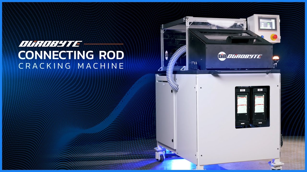 DUROBYTE Robotics - Connecting Rod Cracking Machine - YouTube