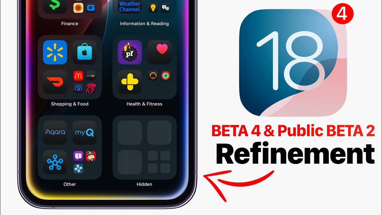 iOS 18 Beta 4 - it’s a Refinements Update! - YouTube