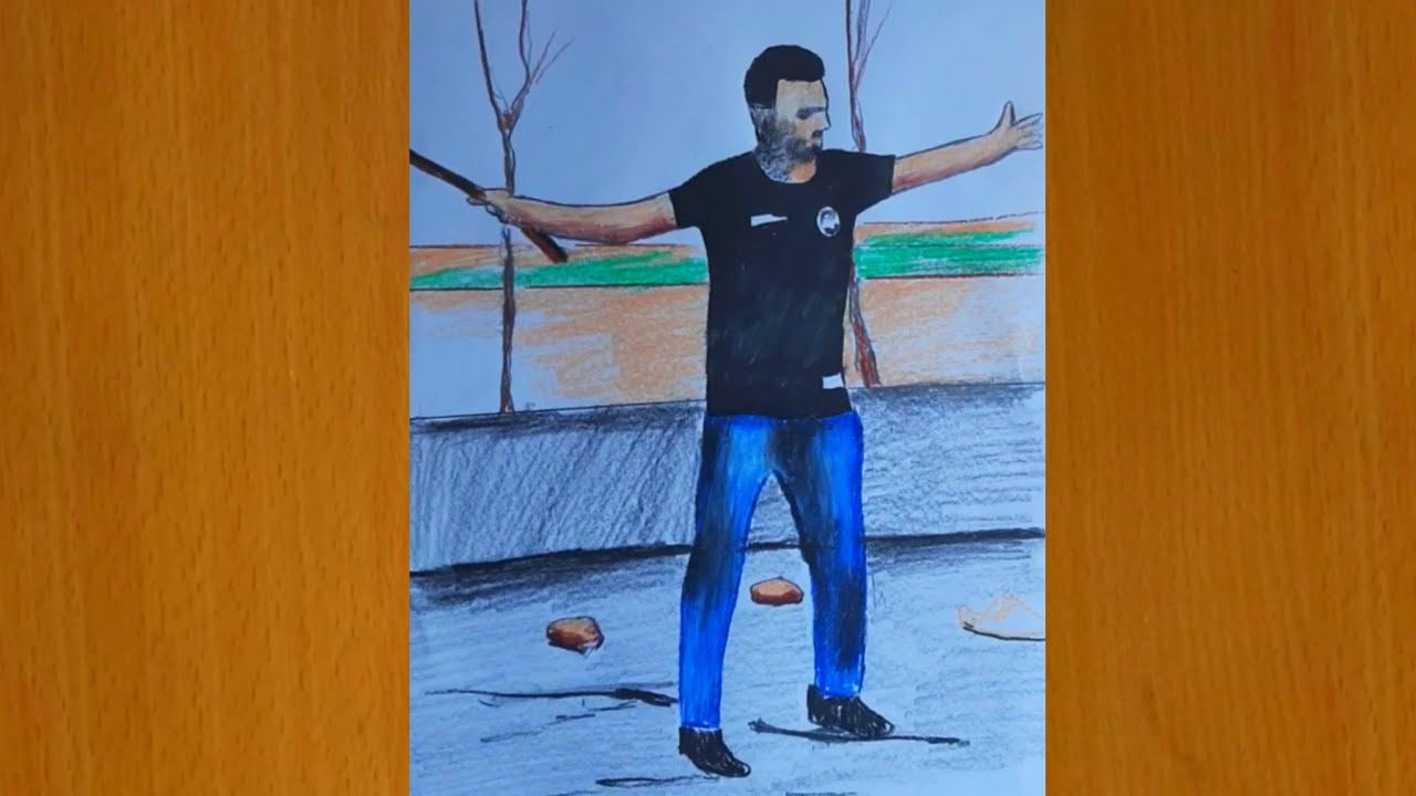 কোটা আন্দোলনে শহীদ আবু সাঈদ | Drawing Abu Sayed | Pencil Sketch - YouTube