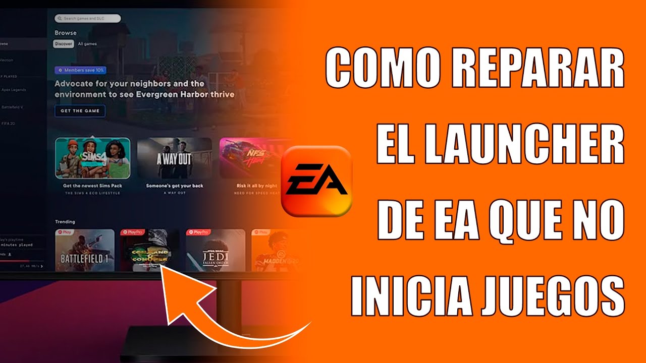 Como arreglar EA Launcher que no inicia juegos - YouTube